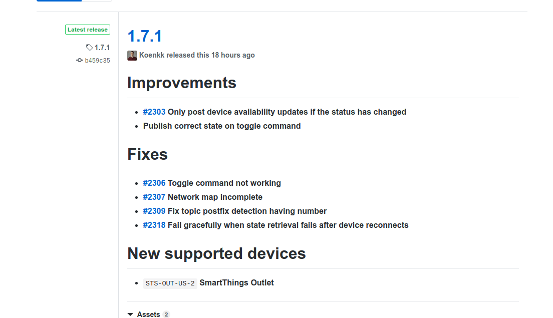 Zigbee2mqtt Se Actualiza A La Versión 171 Domótica En Casa 