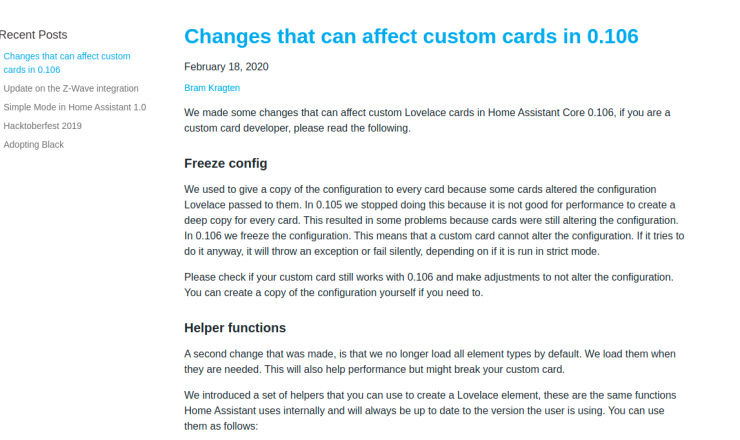 Now playing card, una custom card para Lovelace que muestra vídeo ...
