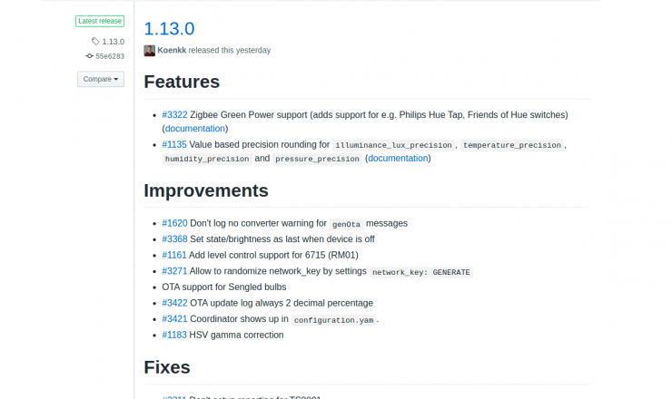Zigbee2mqtt Se Actualiza A La Versión 130 Domótica En Casa 